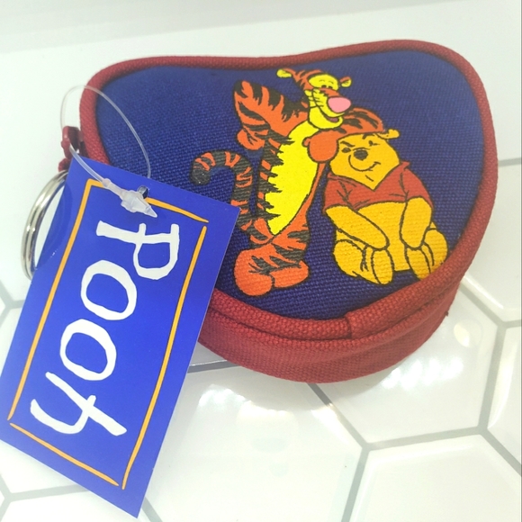 Disney | Accessories | Winnie The Pooh Tigger Heart Shaped Canvas Coin ...